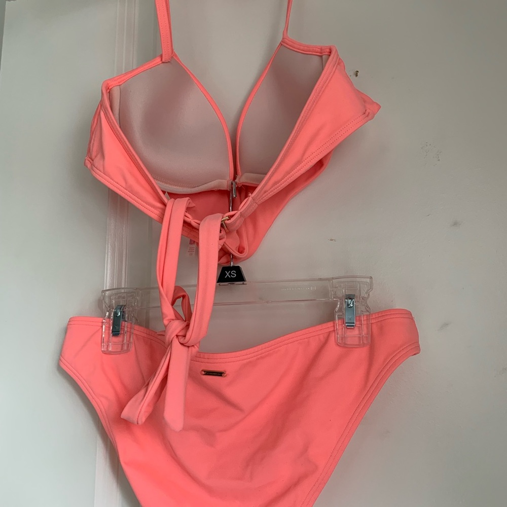 Coral Victorias Secret Wrap Bikini Gem